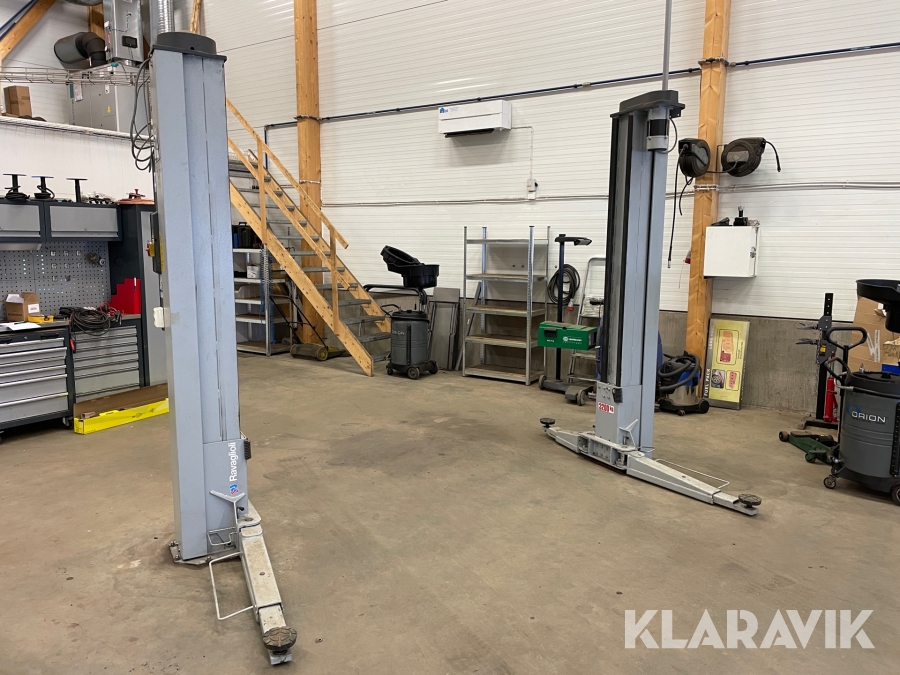 2 - pelarlyft Ravaglioli, Ludvika, Klaravik auktioner