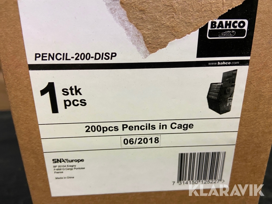 Klaravik Auktioner | Snickarpennor Bacho HB 200 st