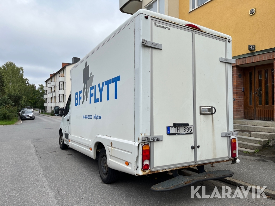 Flyttbil Renault Master, Stockholm, Klaravik auktioner