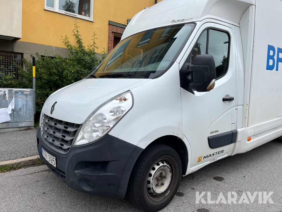 Flyttbil Renault Master, Stockholm, Klaravik auktioner