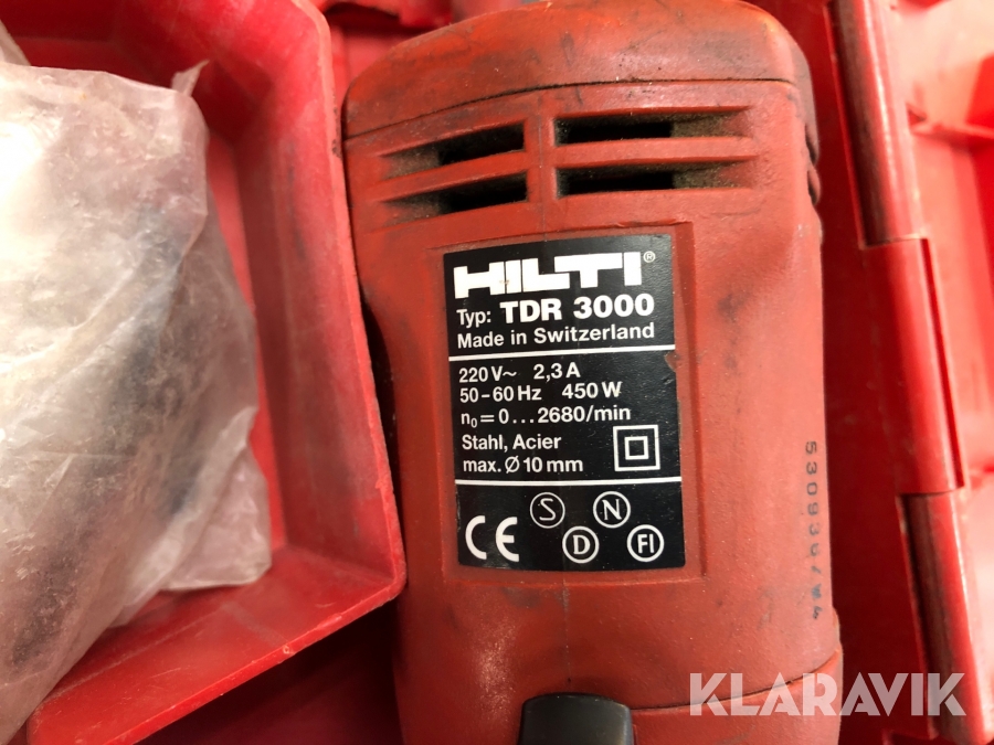 Elektrisk Plåtsaxs Hilti TDR 3000
