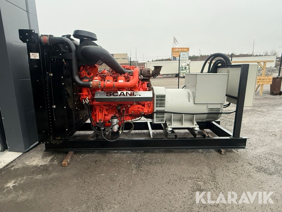 Generator Scania 700 kVA, Enköping, Klaravik auktioner