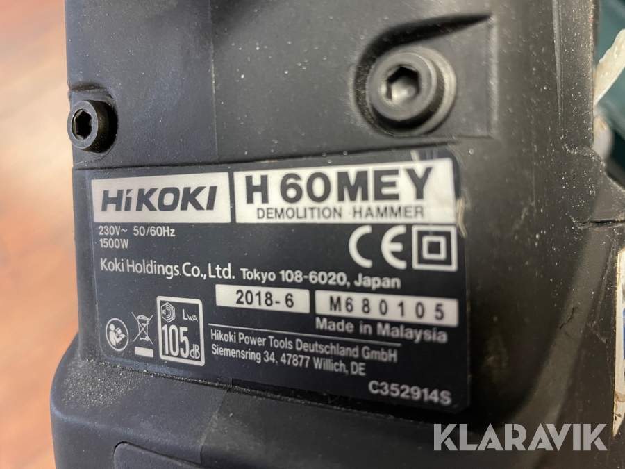 Klaravik Auktioner | Bilhammare Hikoki H60MEY