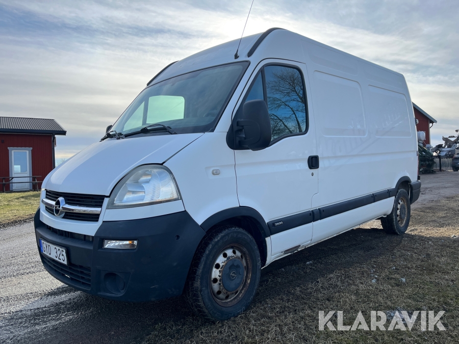 Skåpbil Opel Movano, Kumla, Klaravik auktioner