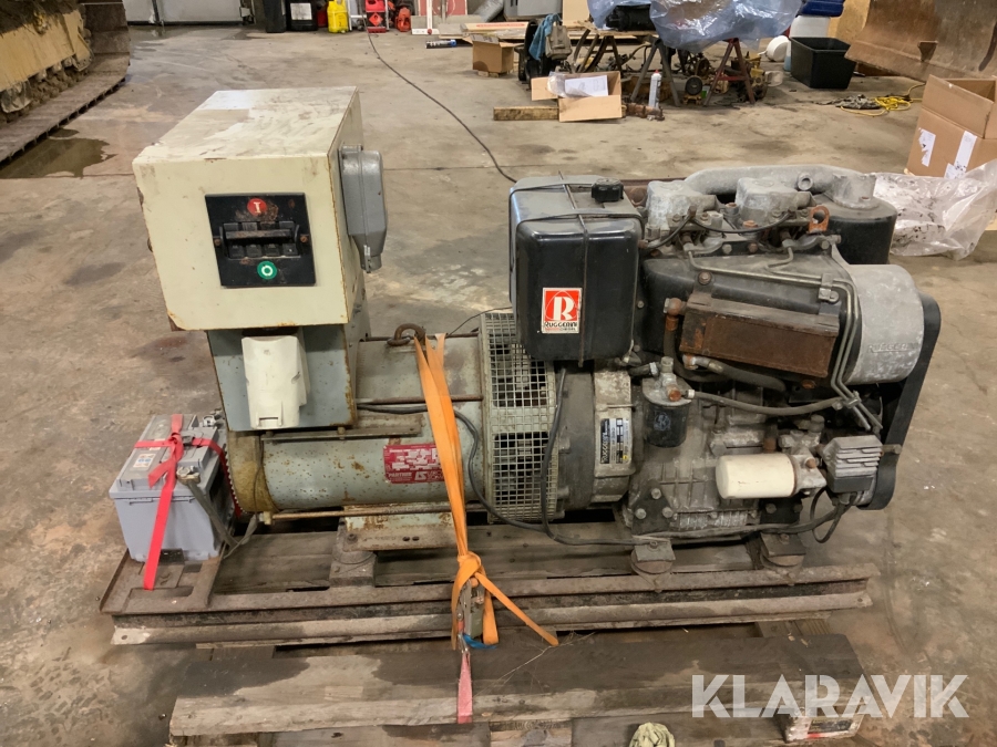Klaravik Auktioner | Dieseldrivet elverk Ruggerini RP380