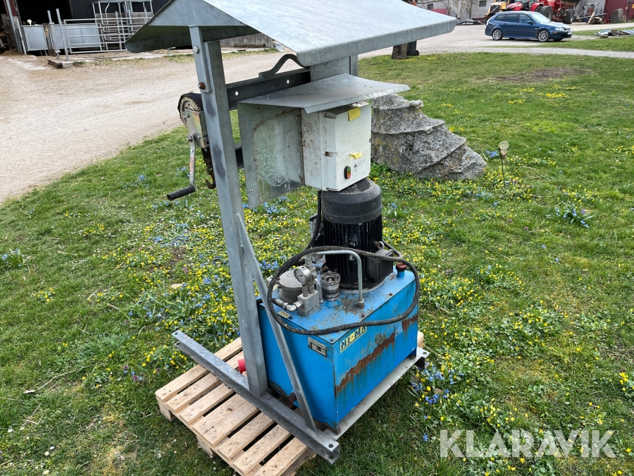 Hydraulpump med tank & automatiskt tillslag, Gotland, Klarav