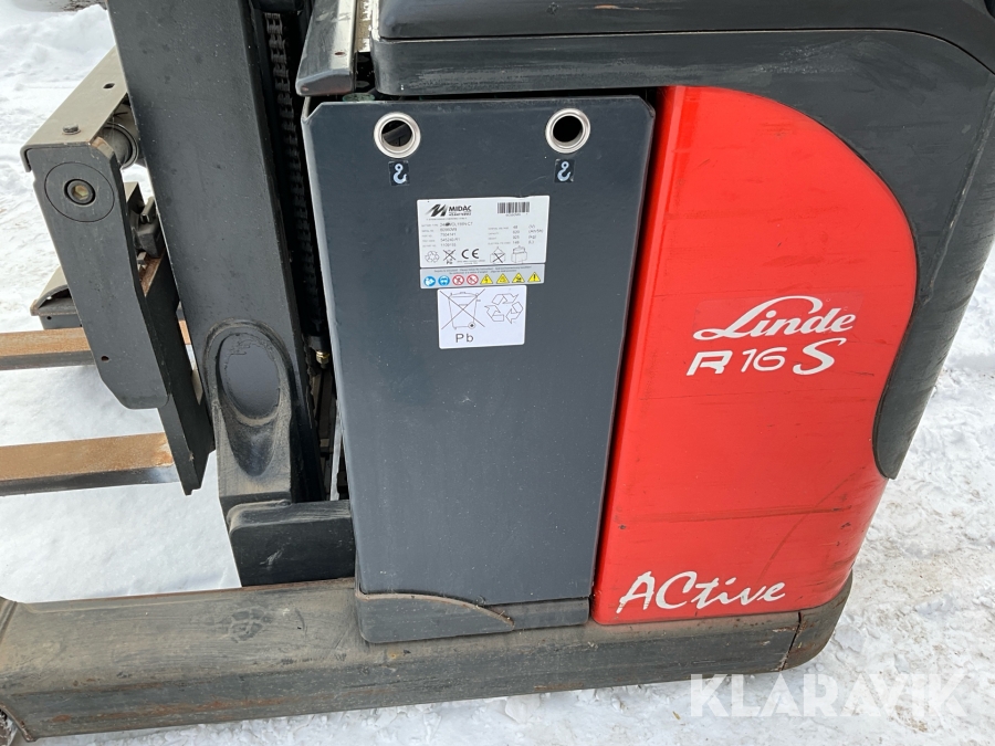 Skjutstativtruck Linde R16S, Askersund, Klaravik auktioner