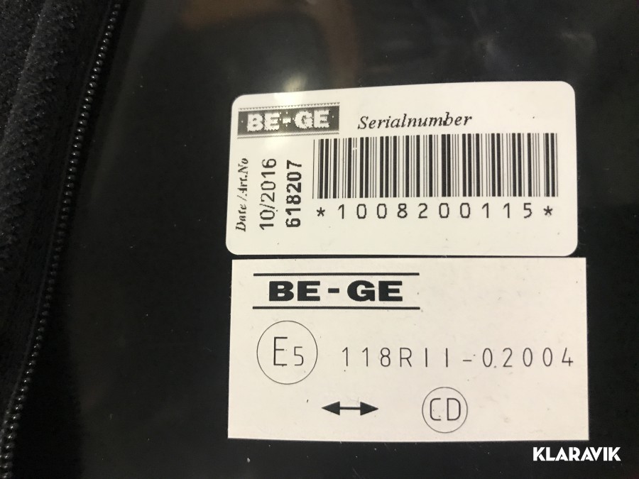 Klaravik Auktioner | Oanvänd stol Be-Ge 3100 airvent