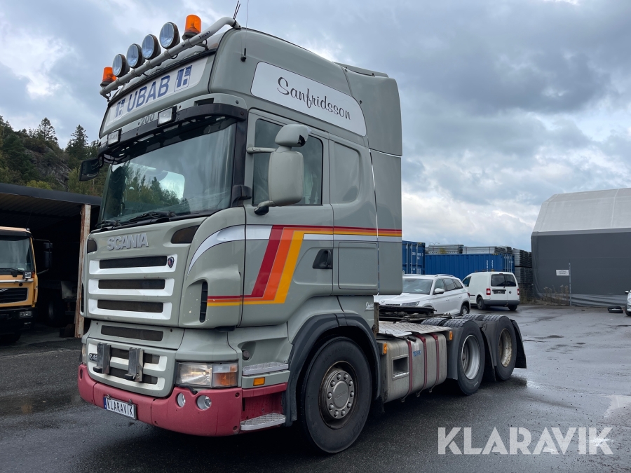 Dragbil Scania R420, Ale, Klaravik auktioner