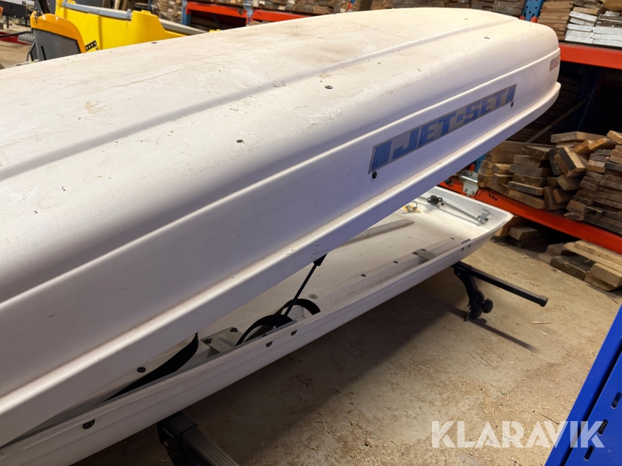 Takbox Jet-Set, Habo, Klaravik auktioner