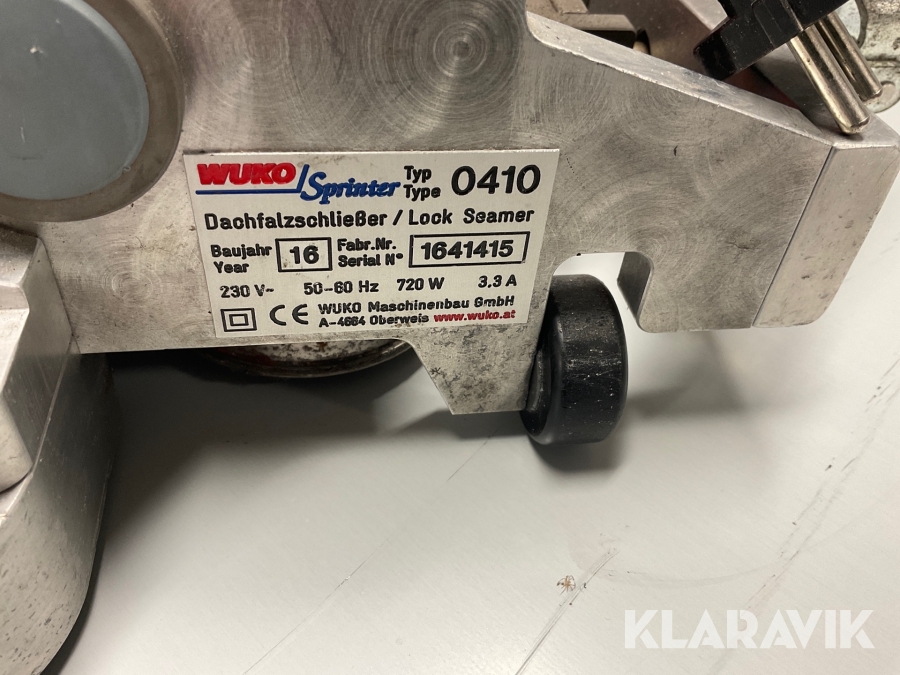 Falsslutare Wuko Sprinter 0410, Älmhult, Klaravik auktioner