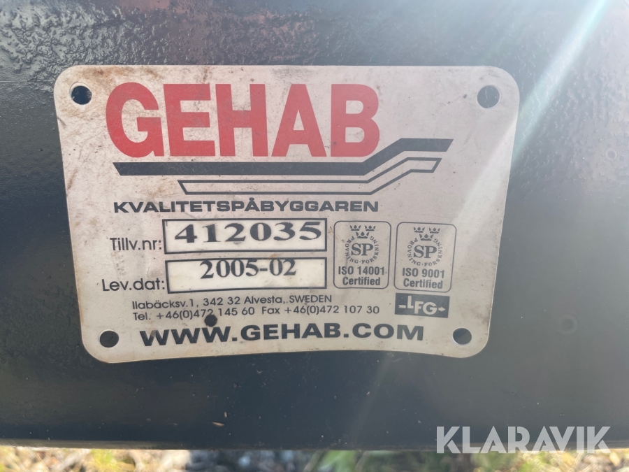 Containerram Gehab, Sotenäs, Klaravik auktioner