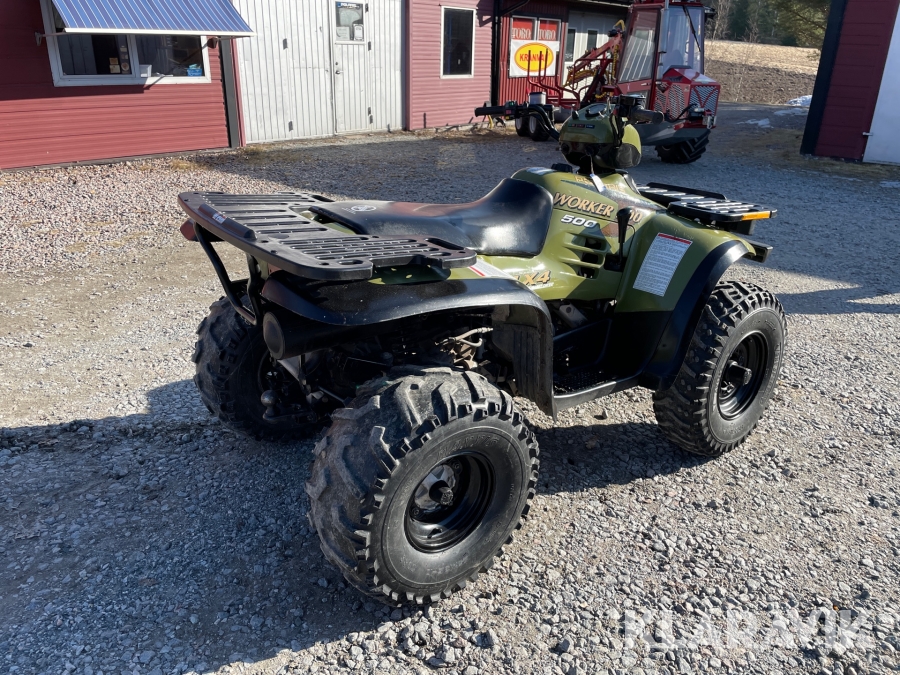 Fyrhjuling Polaris Worker 500, Årjäng, Klaravik auktioner