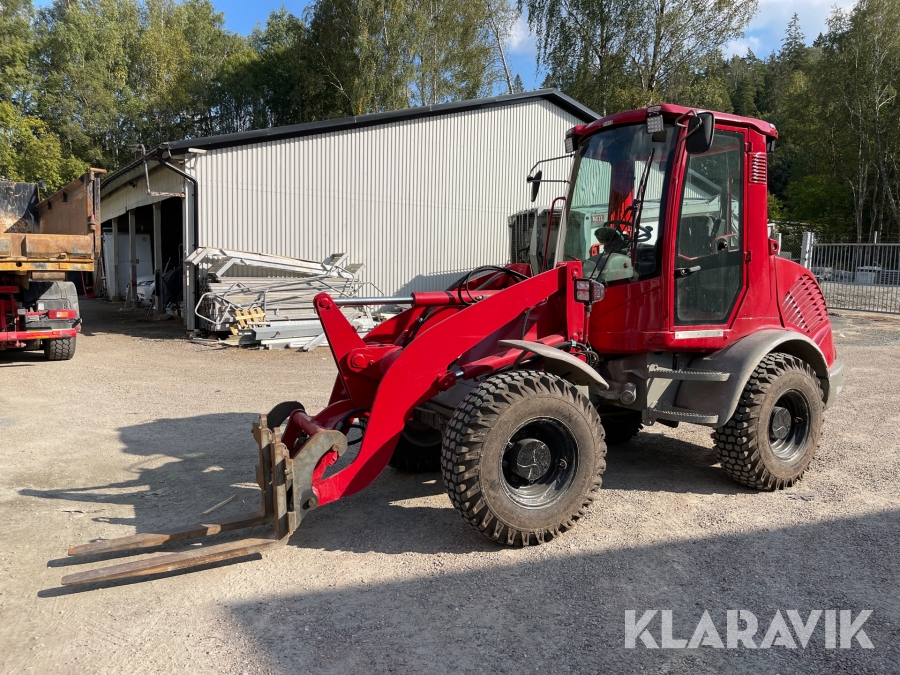 Hjullastare Atlas A65 med skopa & gafflar