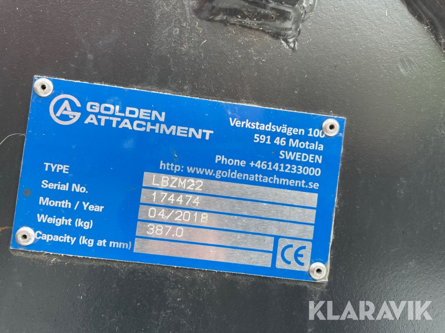 Hjullastare Atlas A65 med skopa & gafflar