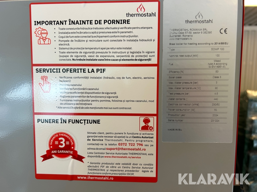 Vedpanna med fläkt Thermostahl Ecowood Plus 100, Helsingborg