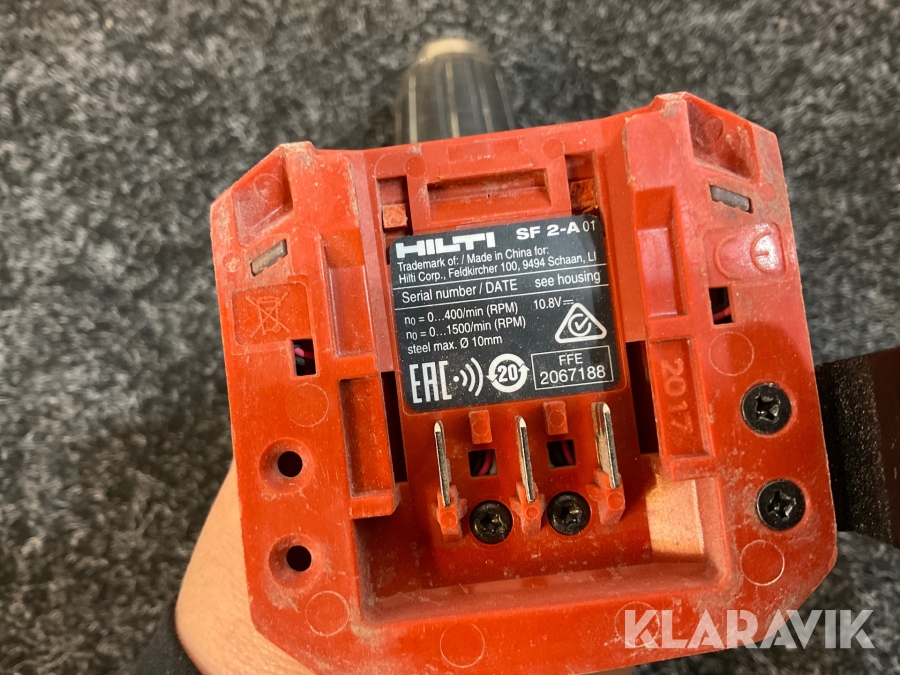Borrskruvdragare Hilti SF 2-A , Jönköping, Klaravik auktione