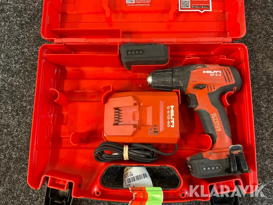 Borrskruvdragare Hilti SF 2-A , Jönköping, Klaravik auktione