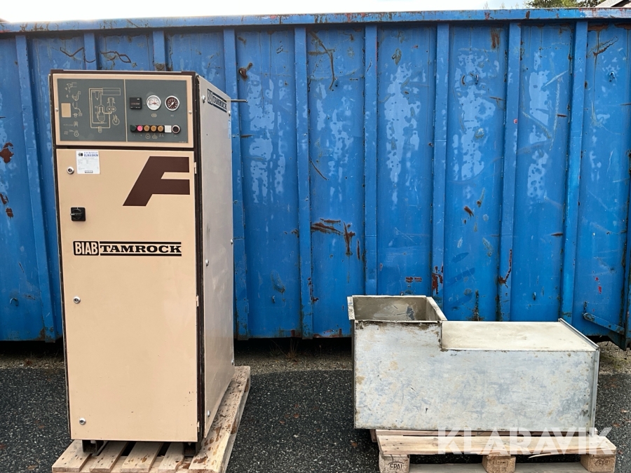 Skruvkompressor Biab Tamrock F-11, Vindeln, Klaravik auktion