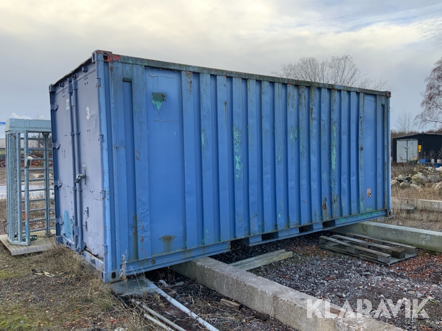 Container isolerad 20fot, Kalmar, Klaravik auktioner