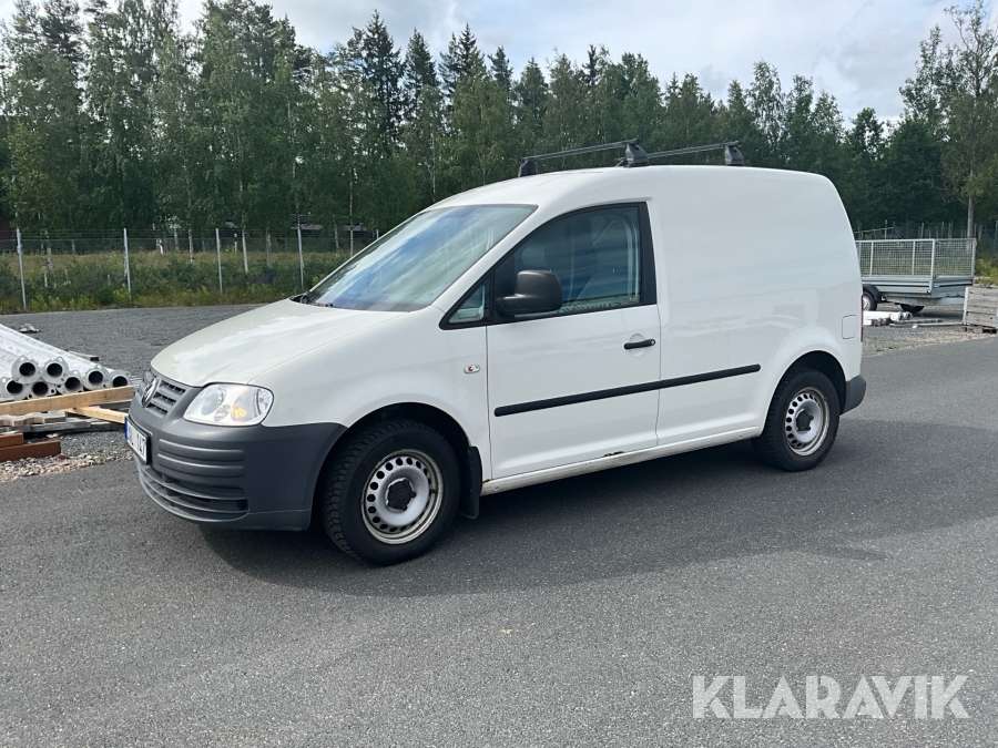Skåpbil Volkswagen Caddy, Vetlanda, Klaravik auktioner