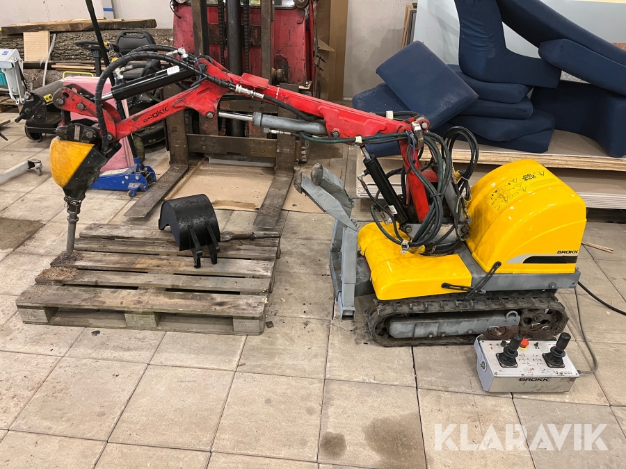 Rivningsrobot Brokk Mini Cut, Eslöv, Klaravik auktioner