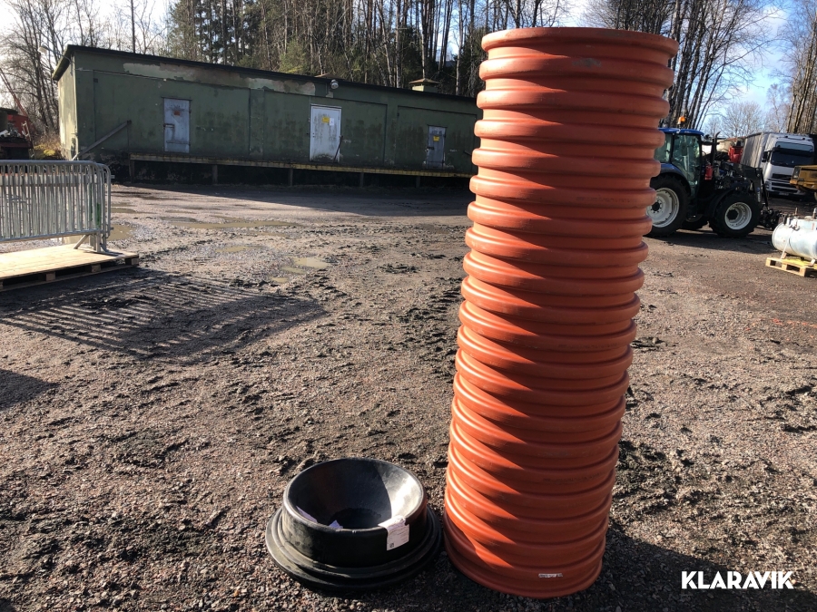 Klaravik Auktioner | Dagvattenbrunn Wavin med packning & botten