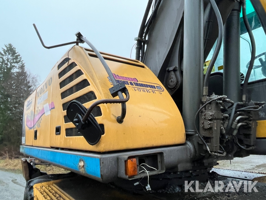 Grävmaskin Volvo EW180, Norrtälje, Klaravik auktioner
