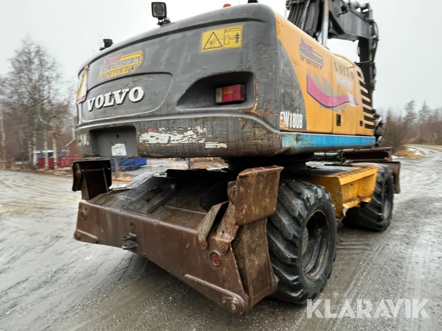 Grävmaskin Volvo EW180, Norrtälje, Klaravik auktioner