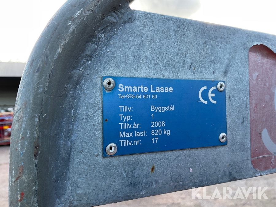 Fodervagn med lyftbygel Starke Arvid 14000-PU, Jönköping, Kl