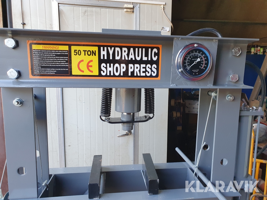 Hydraulpress Shop Press H-type 50 ton, Karlstad, Klaravik au