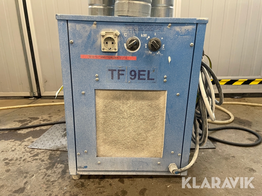 Klaravik Auktioner | Varmluftsfläkt med luftfördelare El-Björn TF 9EL