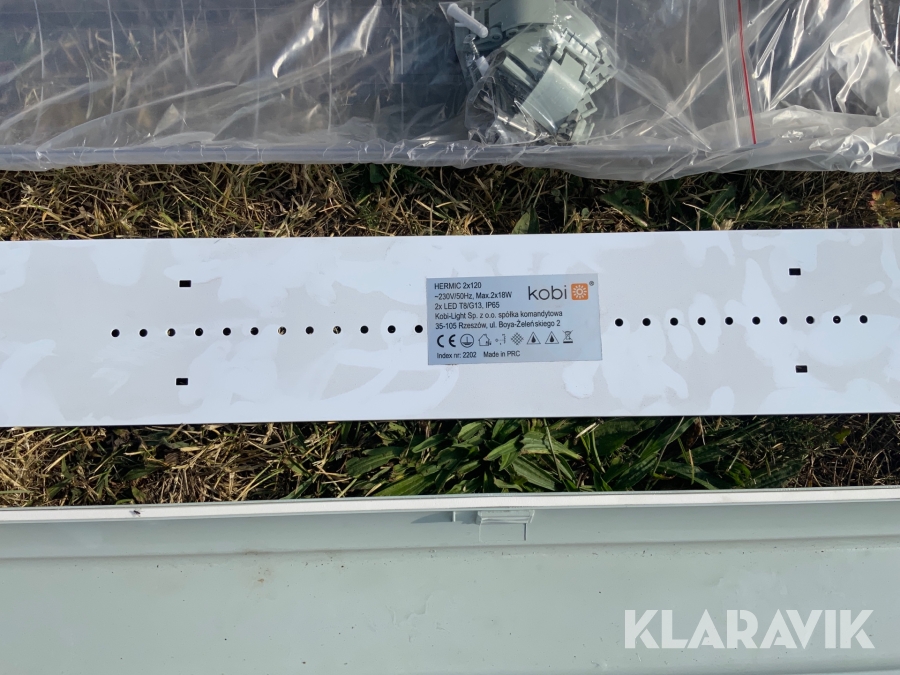 Lysrörsarmatur Kobi 18 w, Kalmar, Klaravik auktioner