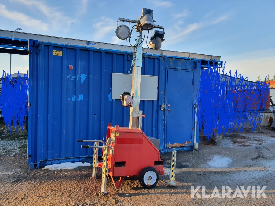 Belysningsmast 9m Generac Link Tower Tower Light, Karlstad,