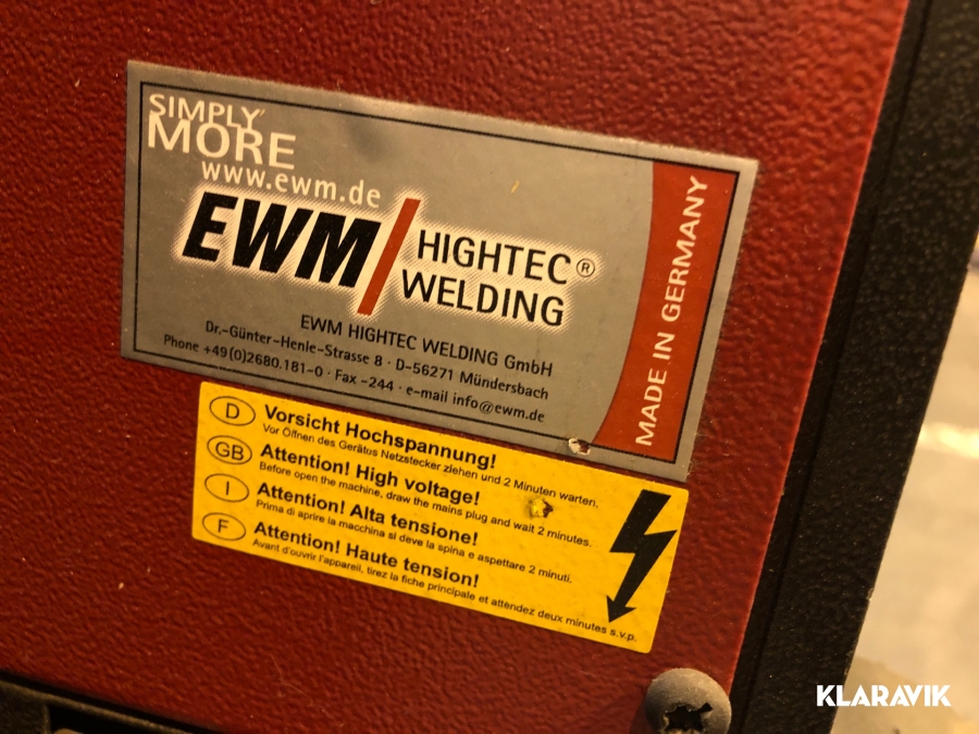 Klaravik Auktioner | Svets EWM Triton 220 DC