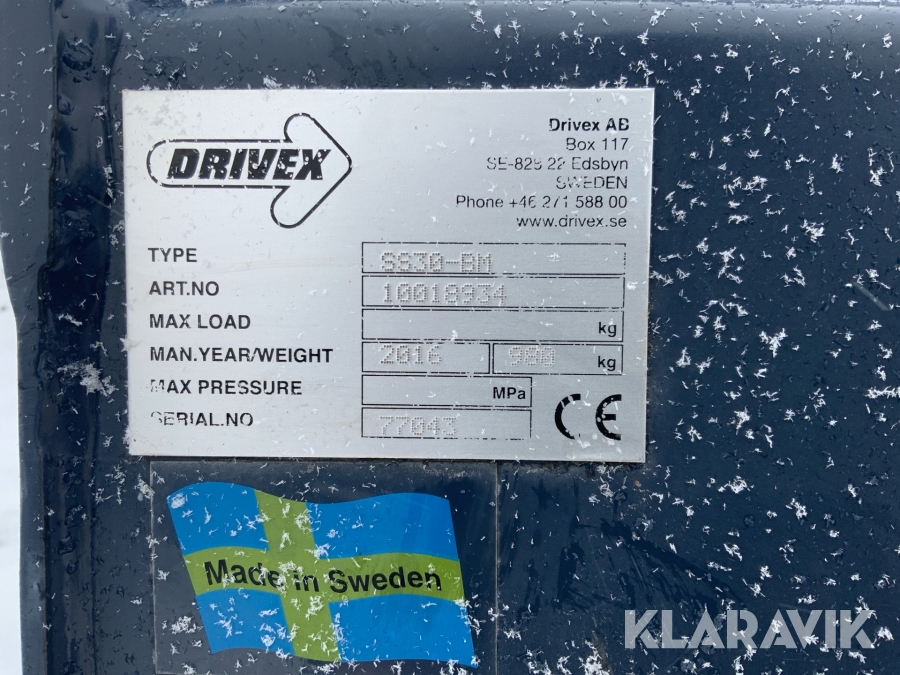 Sandspridarskopa / sandspridare Drivex SS30-BM, Lekeberg, Kl