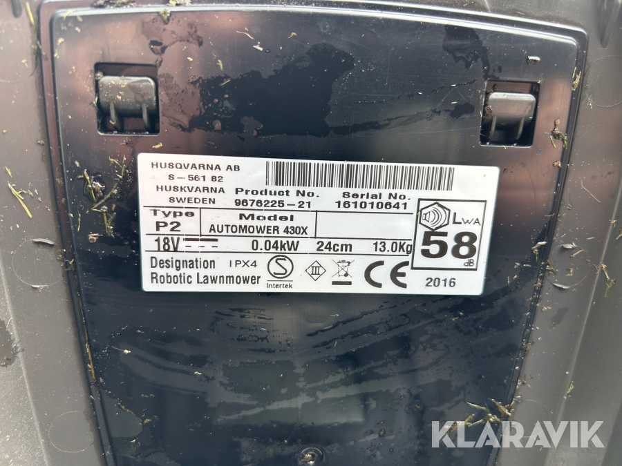Robotklippare Husqvarna Auto Mower 430X, Lerum, Klaravik auk
