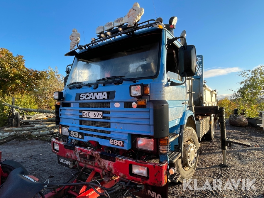 Kranbil Scania P 93 Hl 4x2 280, Uppsala, Klaravik auktioner