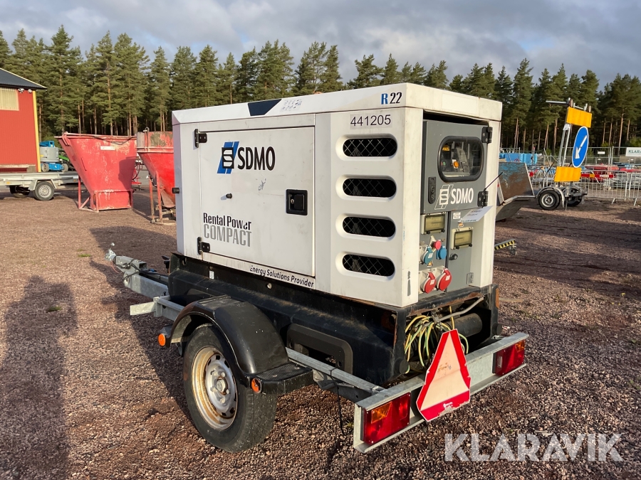 Elverk SDMO R22C3 TR, Jönköping, Klaravik auktioner