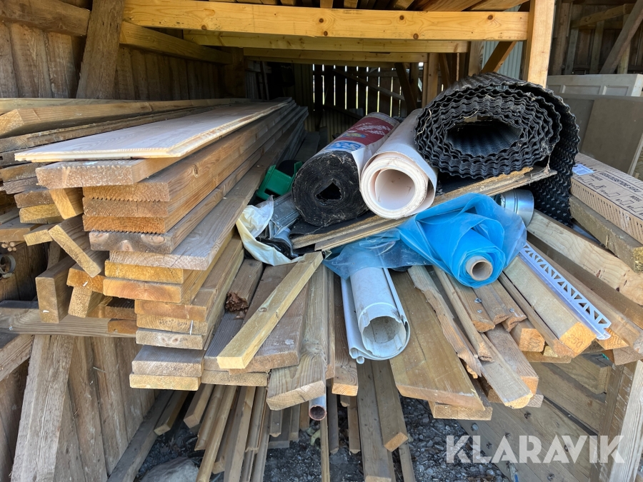 Diverse byggmaterial, Essunga, Klaravik auktioner