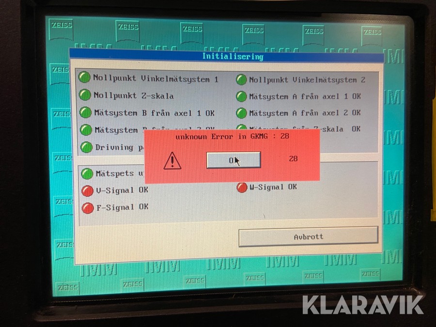 Koordinatmätmaskin Carl Zeiss ScanMax