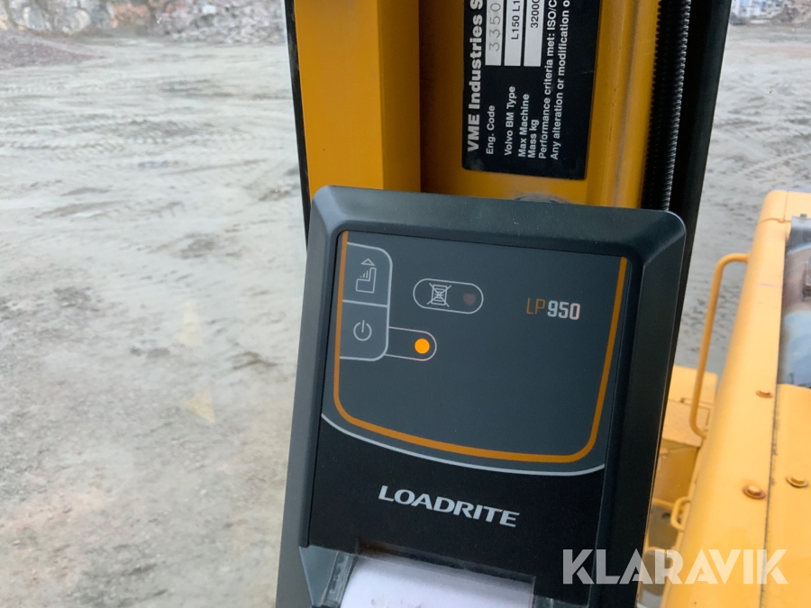 Hjullastarvåg Trimble Loadrite L-series 2180, Nyköping, Klar