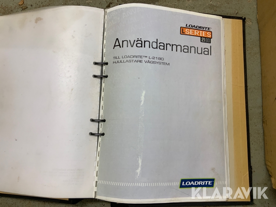 Hjullastarvåg Trimble Loadrite L-series 2180, Nyköping, Klar