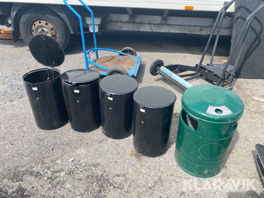 Soptunnor 5 st, Salem, Klaravik auktioner