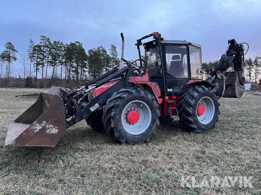 Grävlastare Huddig 960 C6, Västervik, Klaravik auktioner