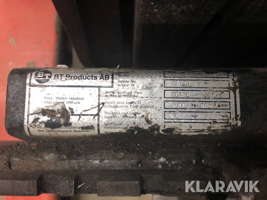 Skjutstativtruck BT RT1350E