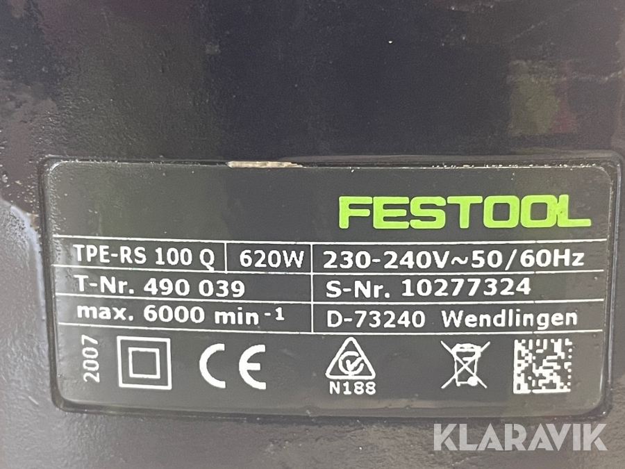 Stripper Festool TPE-RS 100 Q, Svalöv, Klaravik auktioner