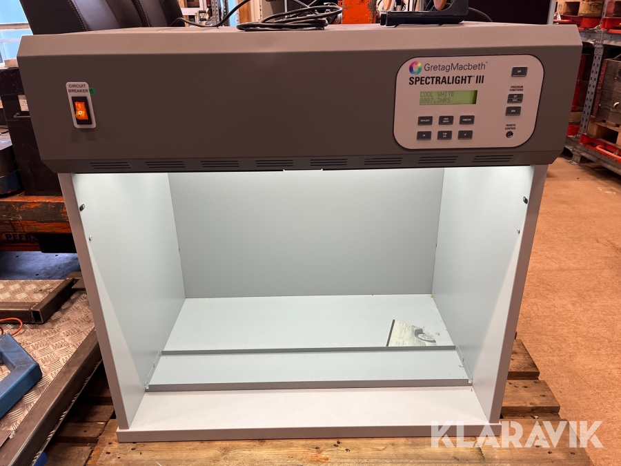 Ljusskåp GretagMacbeth Spectralight 3, Trollhättan, Klaravik