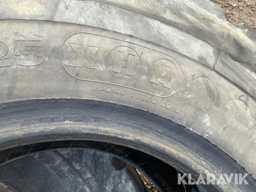 Entreprenaddäck 3st Michelin 15.5R25 XHA, Strängnäs, Klaravi