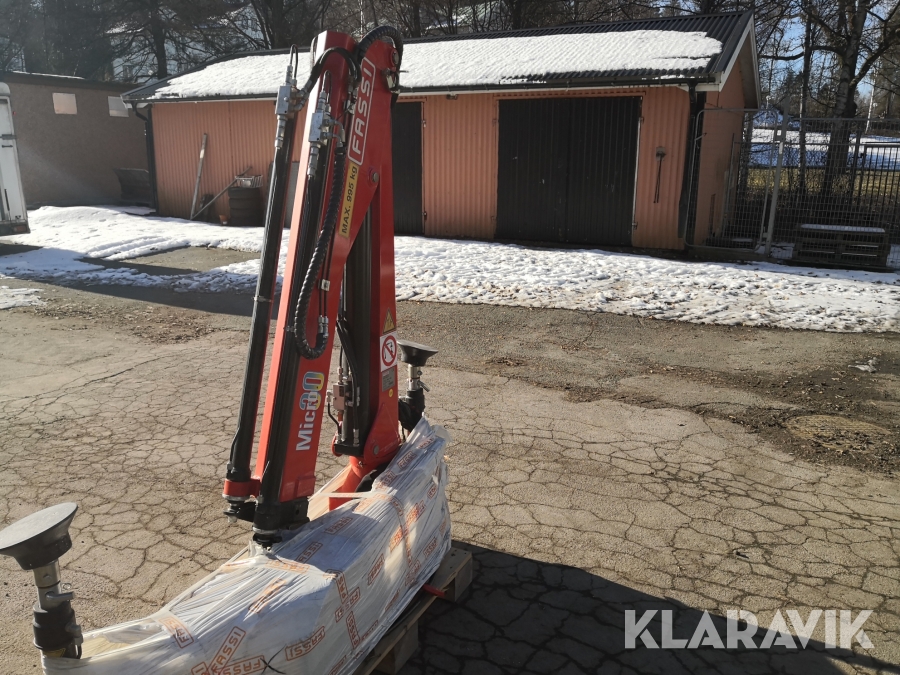 Kran Fassi Micro M30A.12, Jönköping, Klaravik auktioner